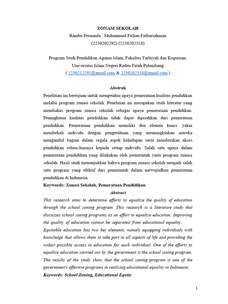 Artikel Ramba Dan Firhan 2 | PDF | Karier & Perkembangan | Ilmu Sosial