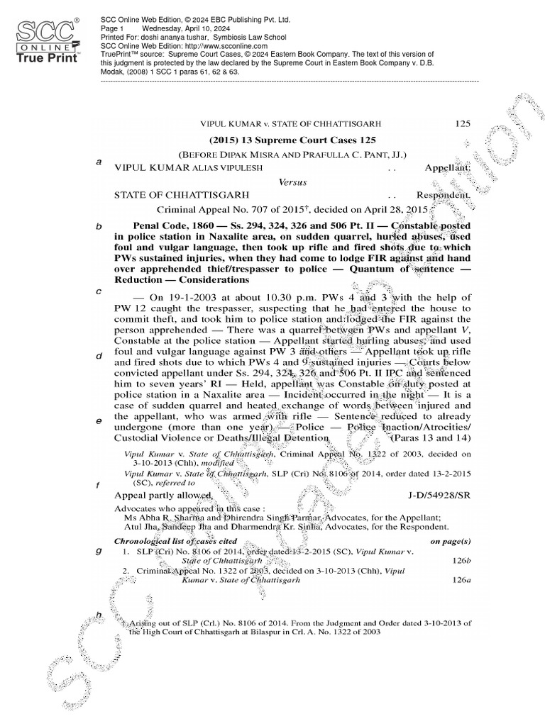 Judgment Format in Modak Case | PDF