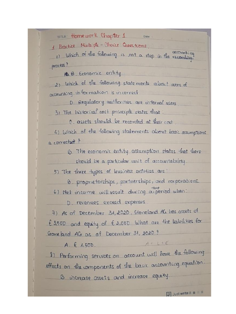 Homework Chap 1 | PDF