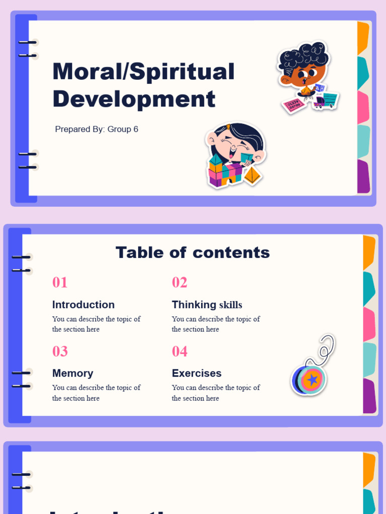 Moral Spiritual Development Template | PDF