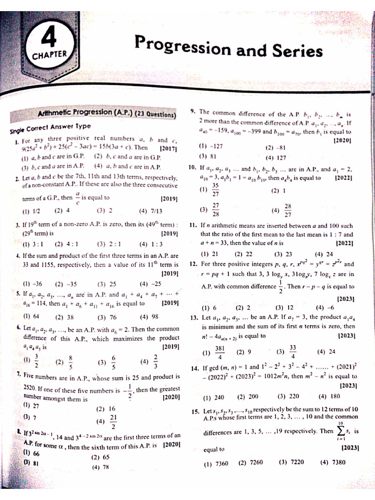4 Sequence and Series | PDF