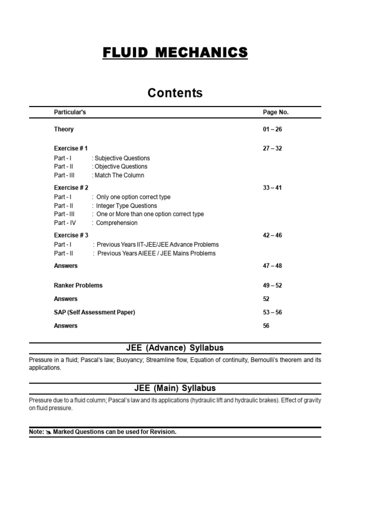 Fluid Mechanics | Download Free PDF | Pressure | Buoyancy