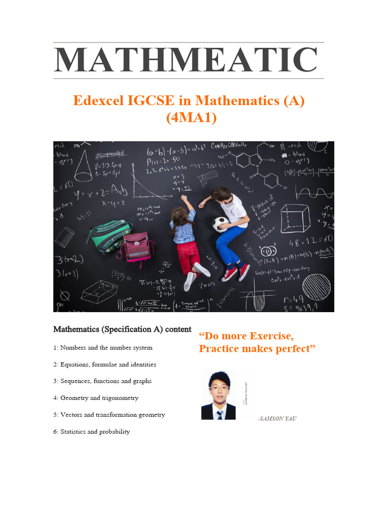 Edexcel IGCSE Math Notes | PDF | Area | Numbers