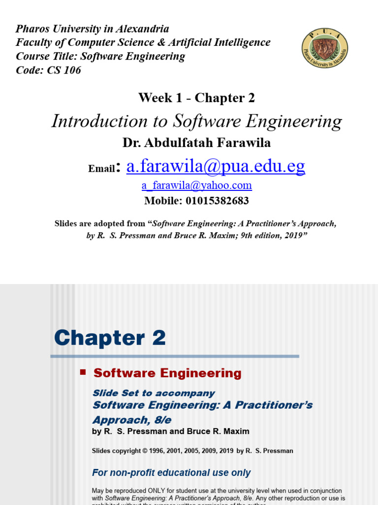 Week1 Chapter2 | PDF | Software | Software Engineering