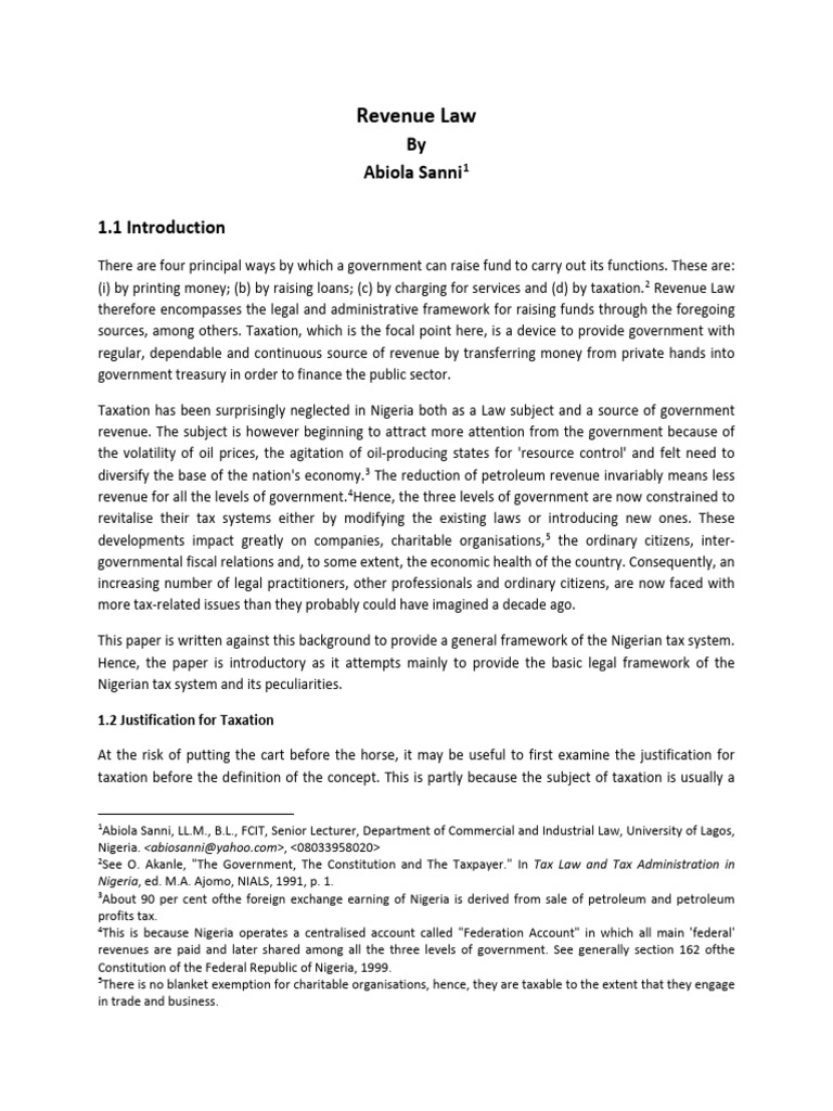 Revenue Law | Download Free PDF | Taxes | Taxation In The United States