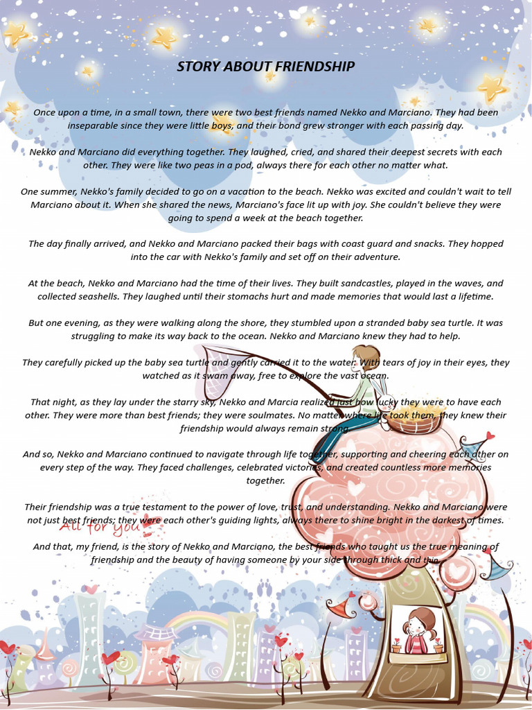 Story About Best Friend | PDF