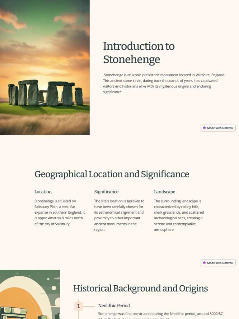 Overview of Stonehenge's Significance | PDF | Stonehenge