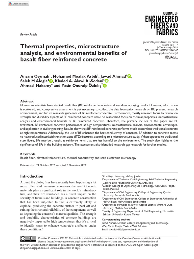 Thermal properties, microstructure analysis, and environmental benefits ...