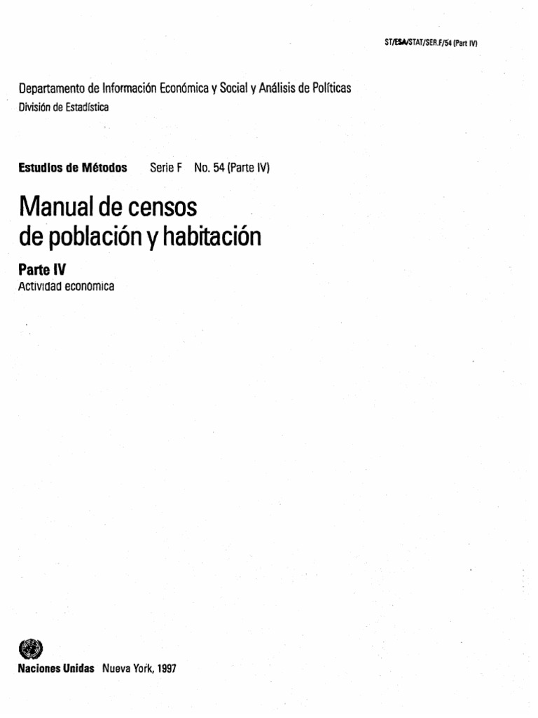 Manual de Censos | Descargar gratis PDF | Censo