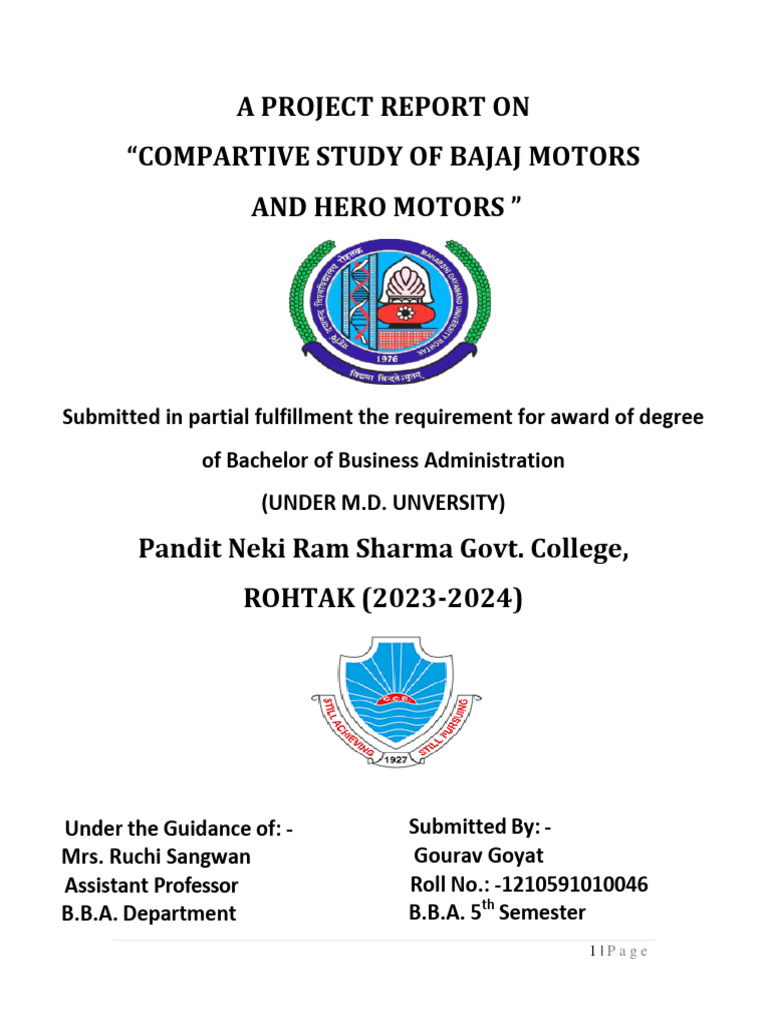 Goyat Project Report 2024 Final (1) | PDF