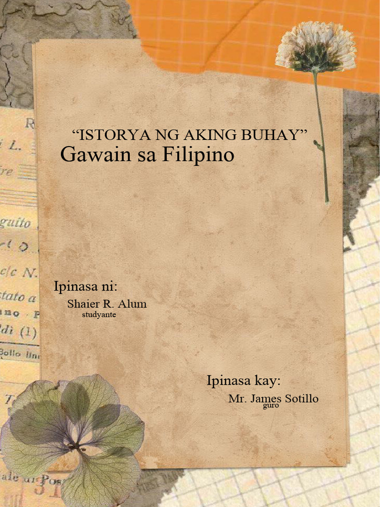 FILIPINO - SARILING KARANASAN (Patula) | PDF