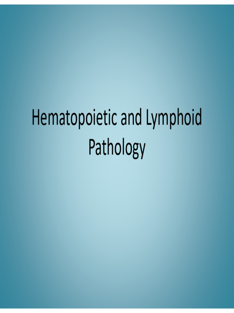 Hematopoietic And Lymphoid Pathology Download Free Pdf Lymphoma