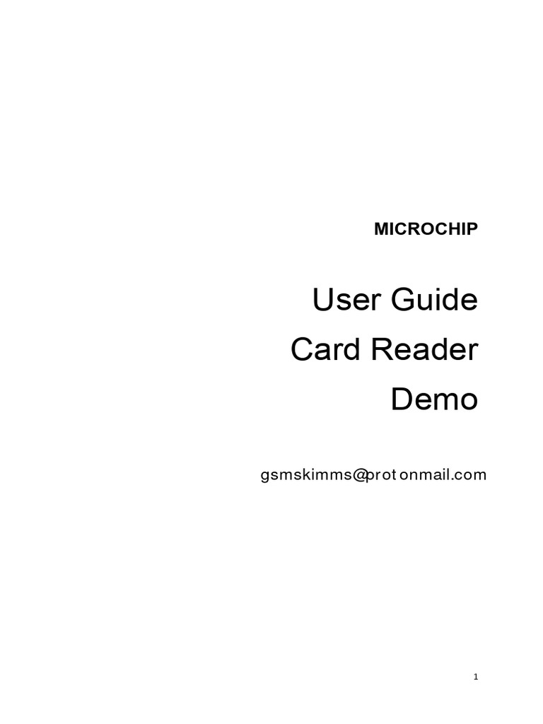 Magnetic Card Reader User Guide Handout Version 2.0 2023 | PDF | Bit ...