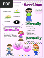 ESL Greetings and Farewell | PDF