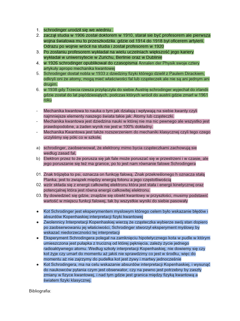 Schrodinger Fizyka | PDF