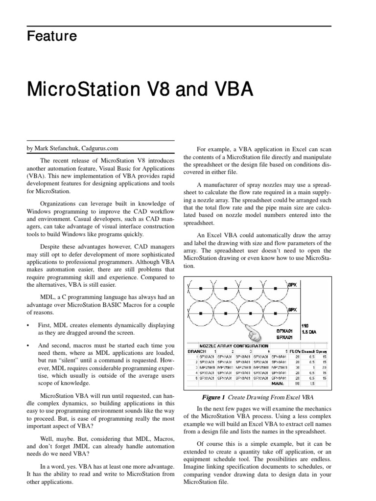 Micro Station v8 Og Vba | PDF | Visual Basic For Applications | Microsoft Excel