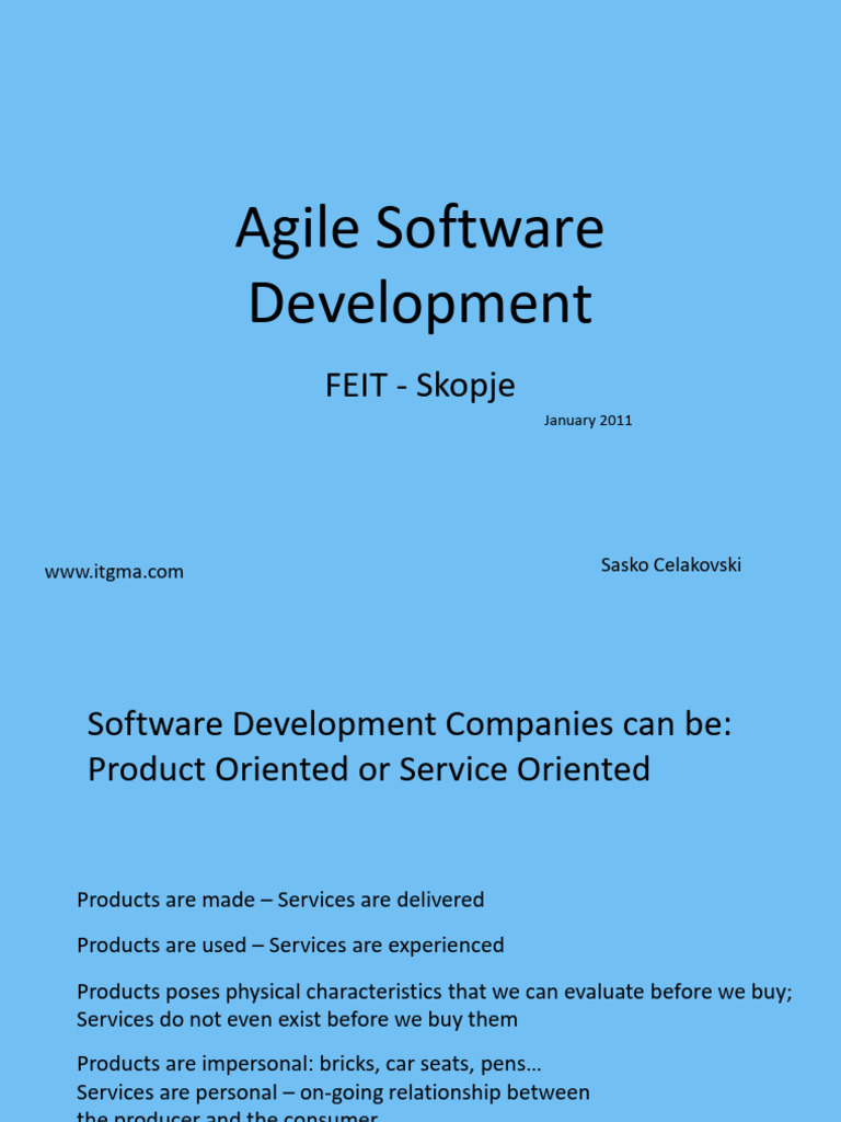10.agile Software Development | PDF | Scrum (Software Development) | Software Development Process