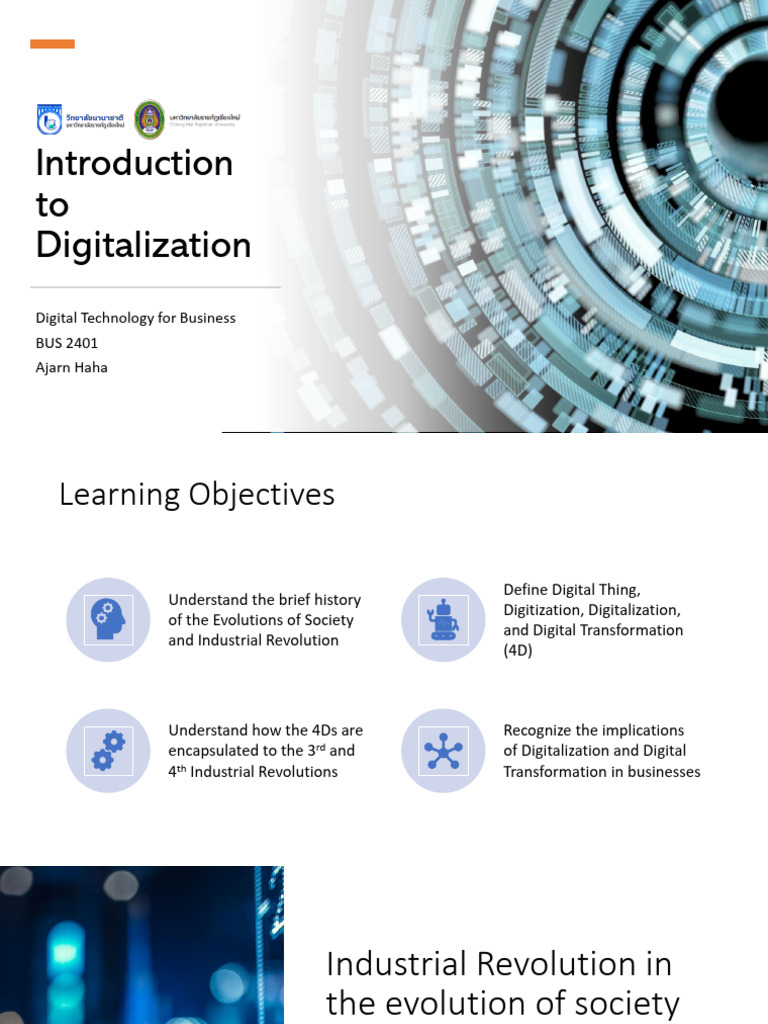 W1 Introduction To Digitalization | PDF | Internet Of Things | Information