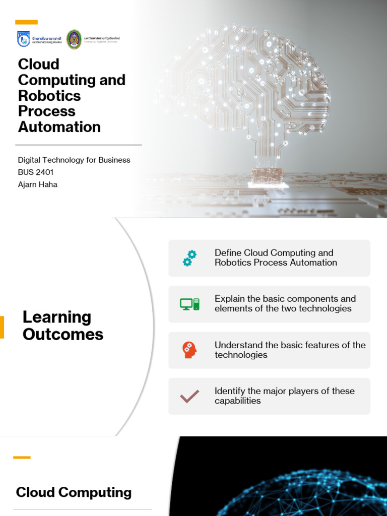 W2 Cloud Computing and Robotics Process Automation | PDF | Cloud Computing | Software As A Service