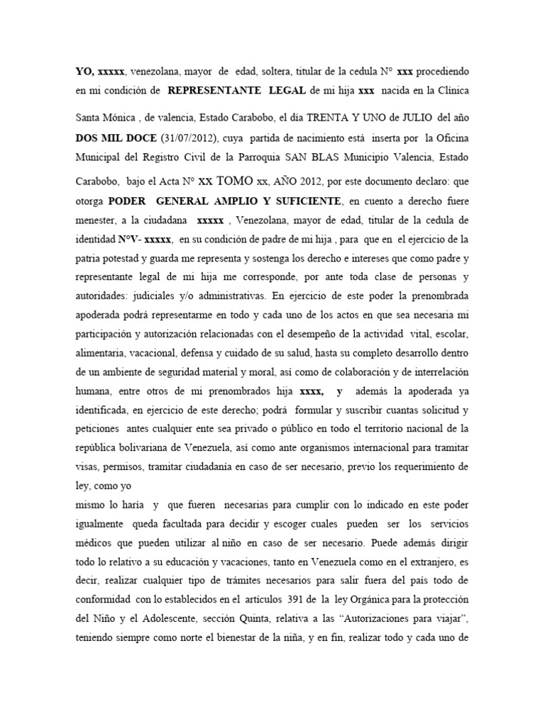 Poder Especial Pdf Venezuela Justicia