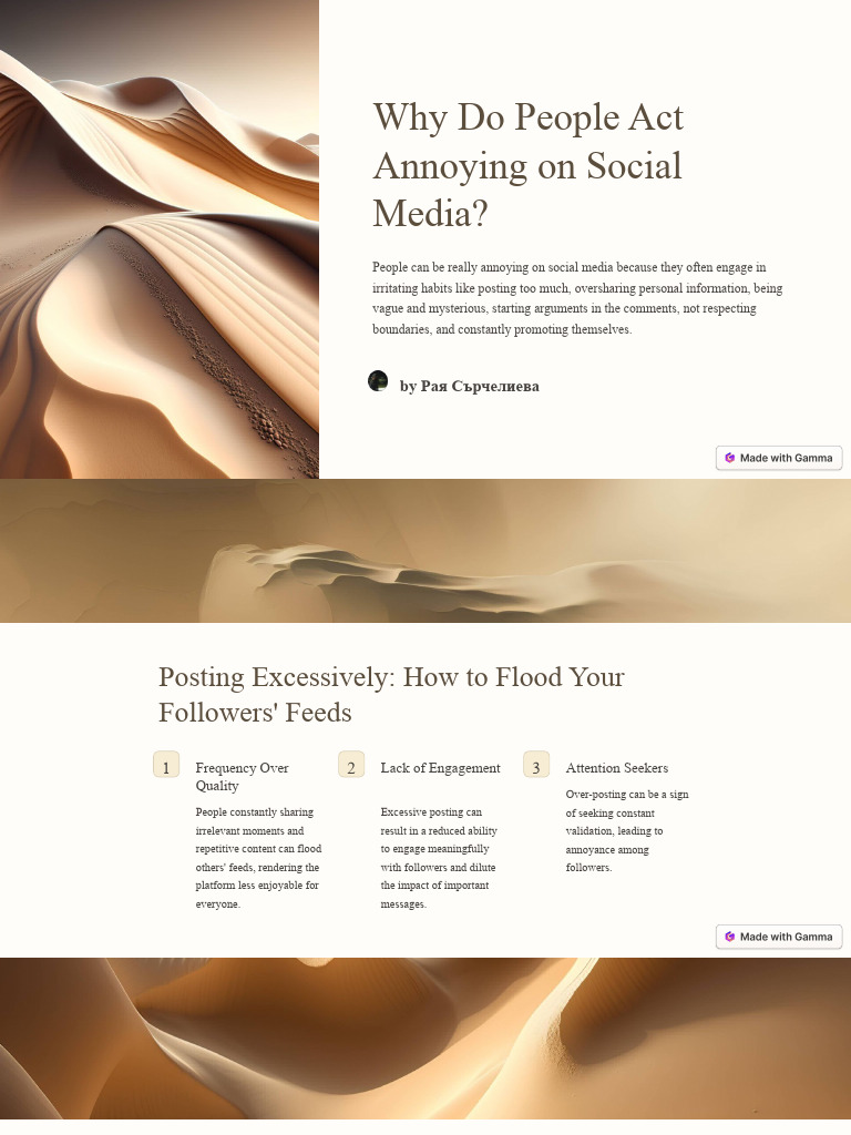 Why Do People Act Annoying On Social Media | PDF | Social Media ...