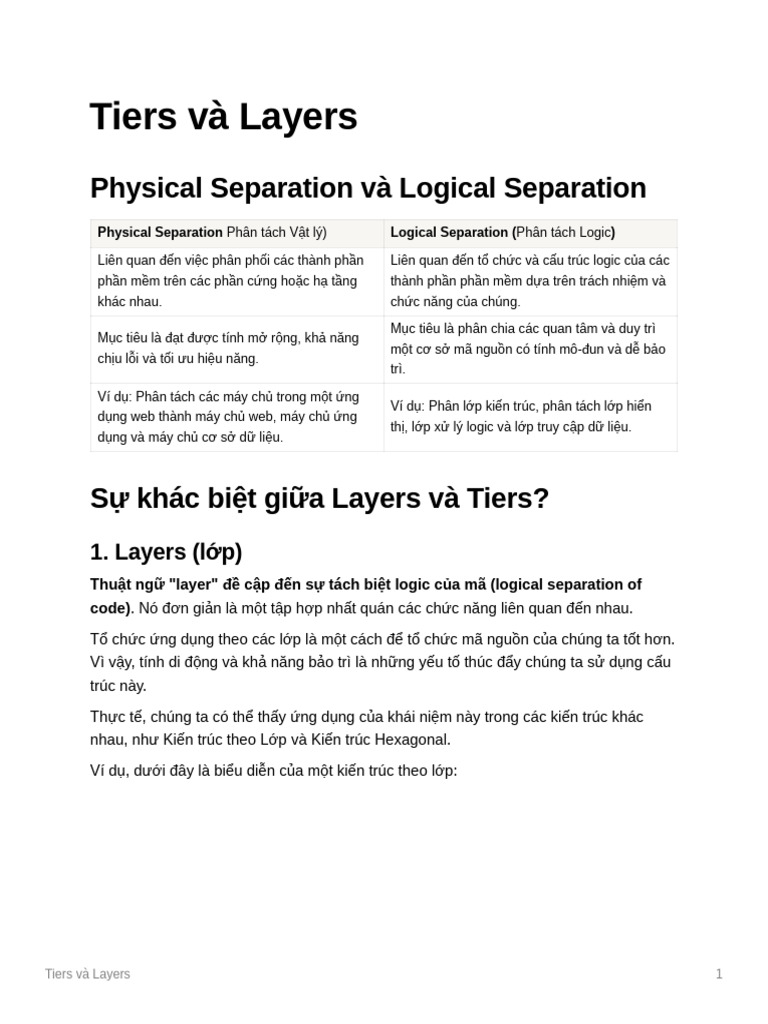 Tiers V Layers | PDF