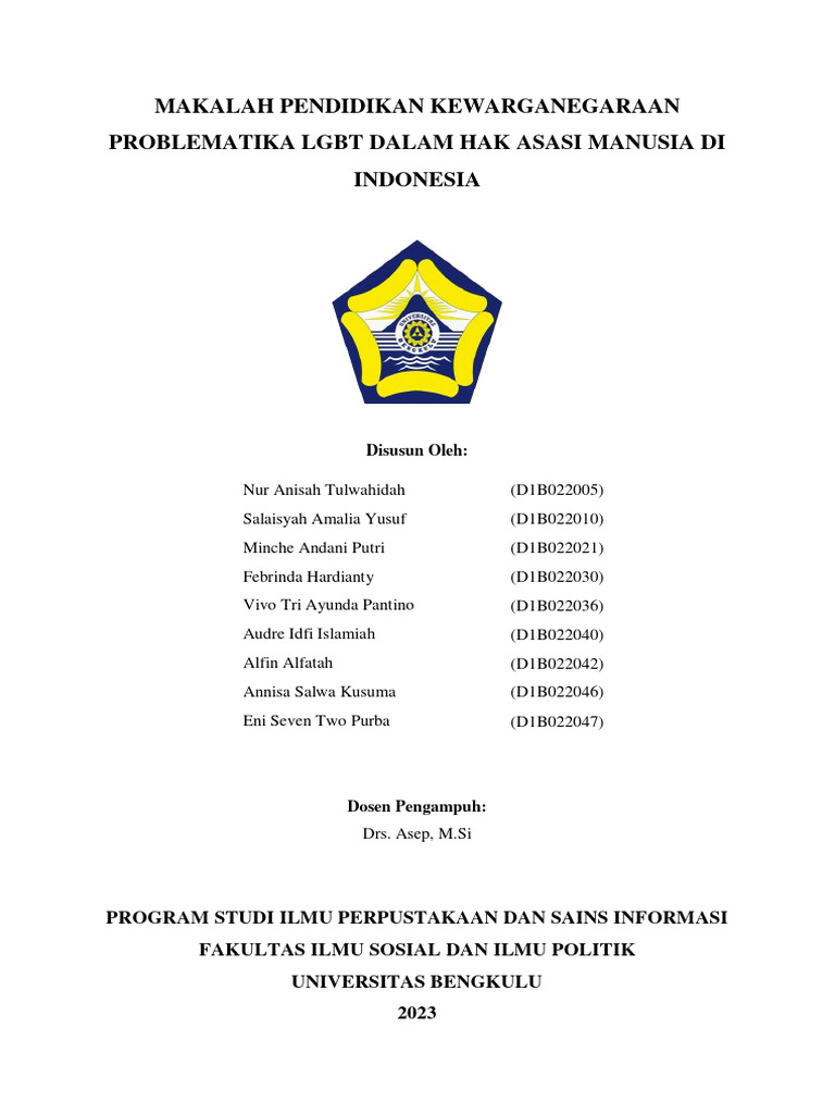 Problematika LGBT Dalam Hak Asasi Manusia Di Indonesia | PDF | Ilmu Sosial
