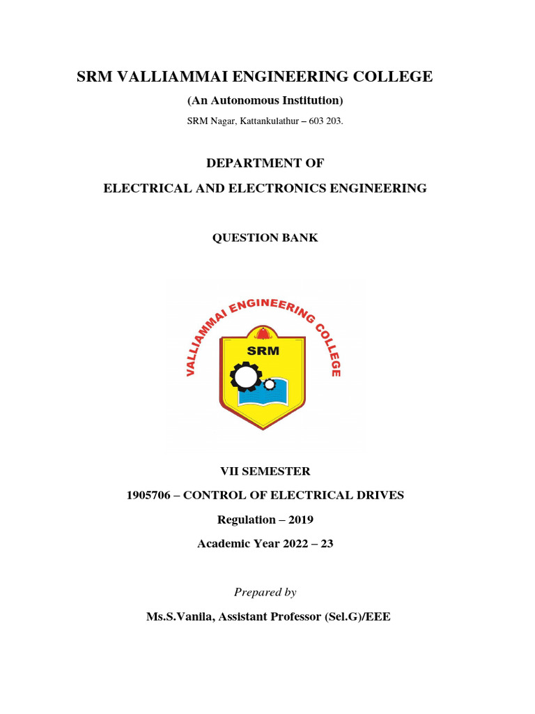 Control of Electrical Drives | PDF | Electric Motor | Power Inverter