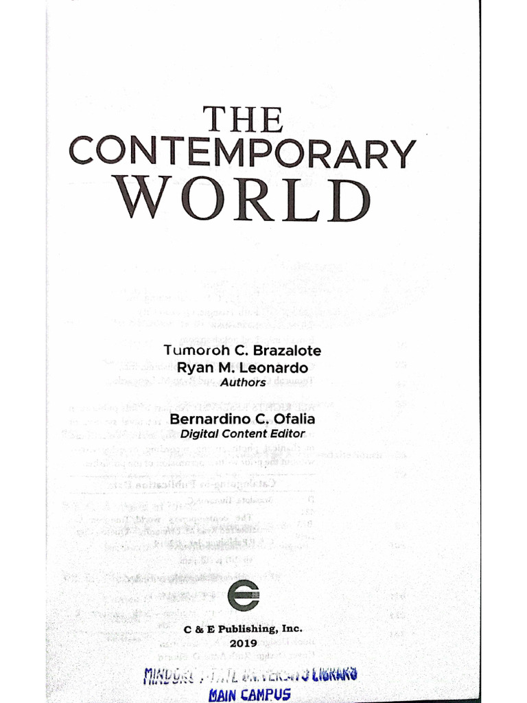 Contemporary-World | PDF
