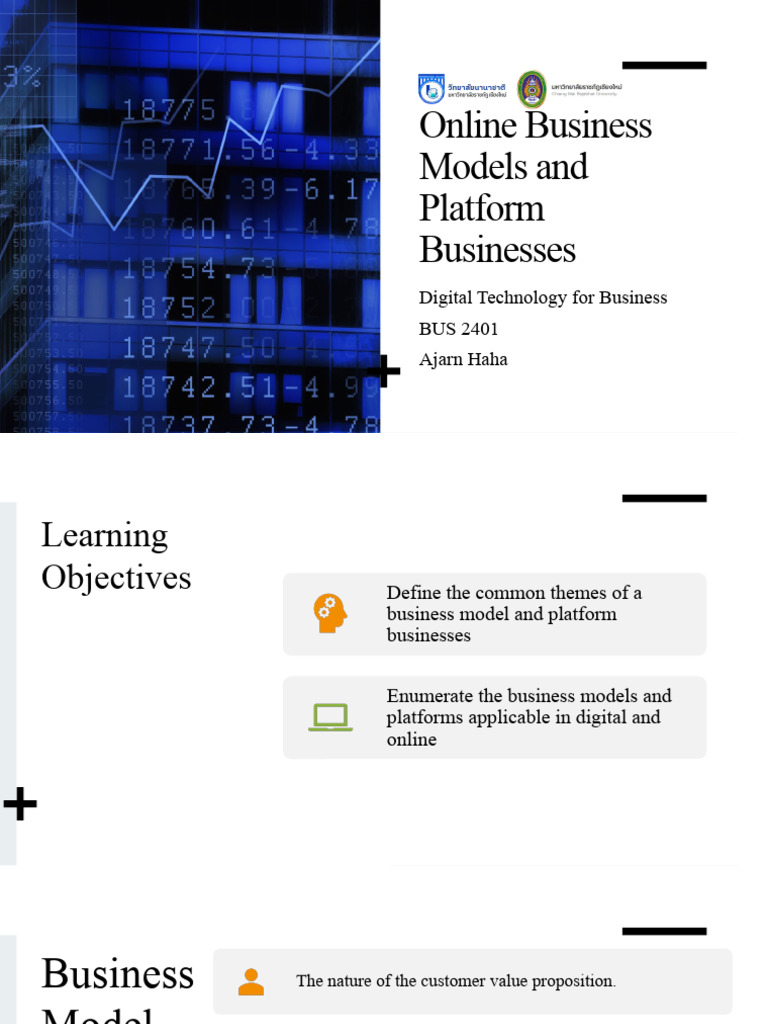 W6 Online Business Models and Platforms | PDF | Business Model | Software As A Service