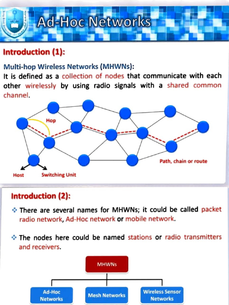 Ad Hoc Unit 1 Notes | PDF