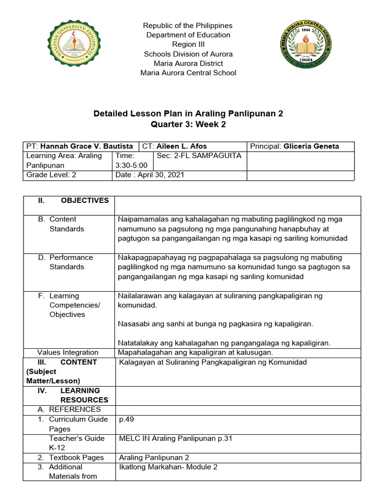 DLP in AP2 Q3 Week 2 | PDF