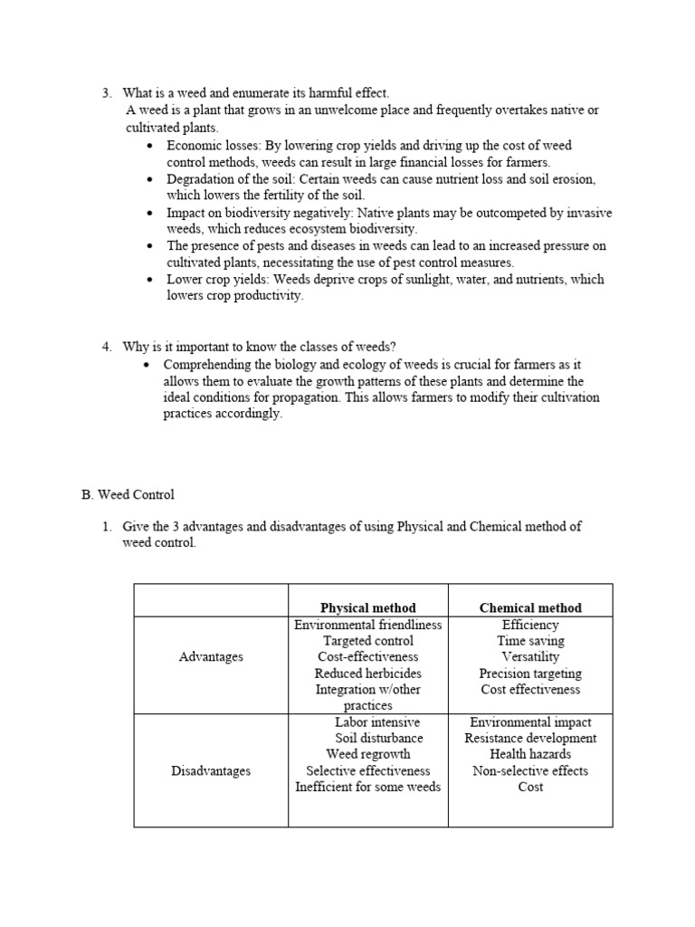 weeds | PDF | Weed | Agriculture