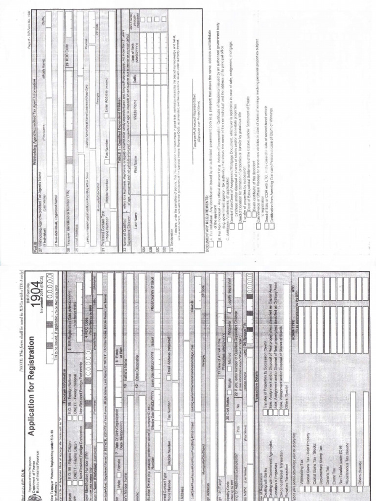 New 1904 BIR FORM Compressed | PDF