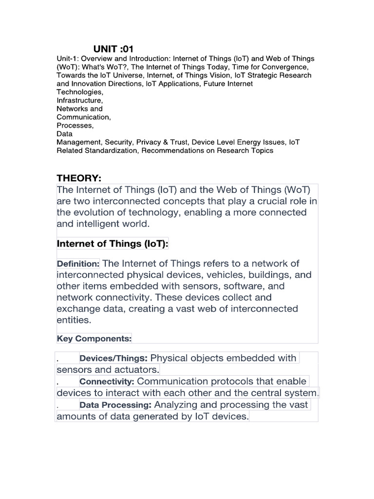 Iot Unit1.Docx | PDF