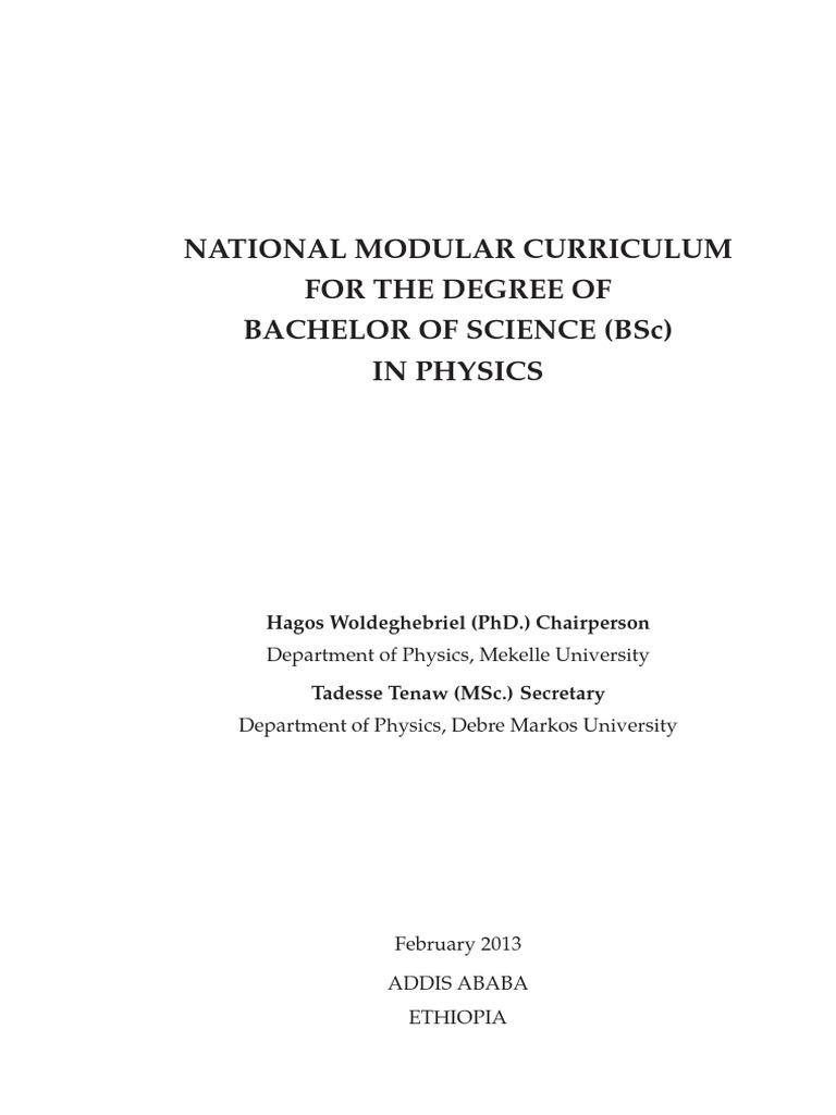 Harmonized_curriculum_national Modularization | PDF | Science | Curriculum