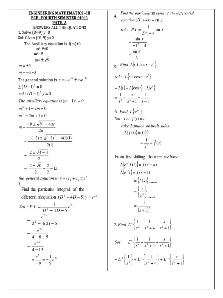 401qp Updt | PDF | Equations | Calculus