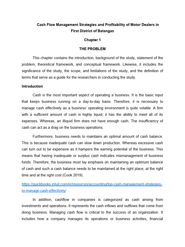 First Title CHAPTER 1 DRAFT | PDF | Investing | Inventory