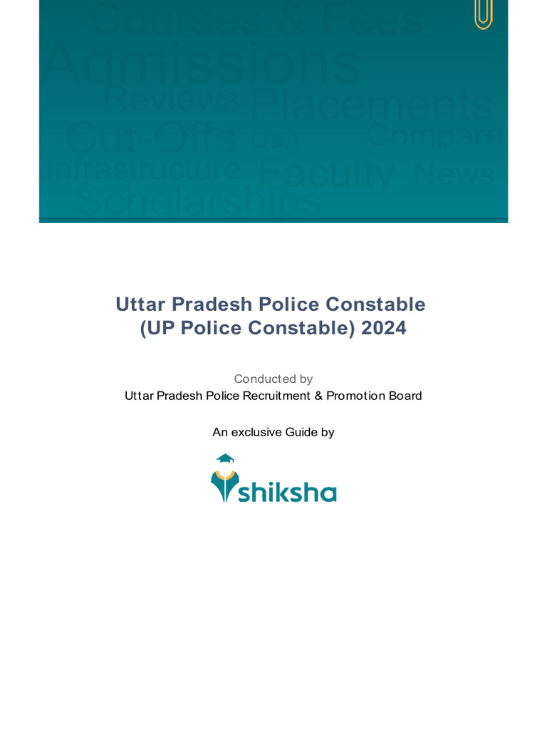 UP Police Constable 2024 Application Guide | PDF | Finance & Money ...