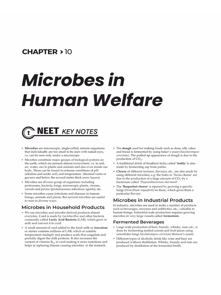 Microbes in Human Welfare | PDF