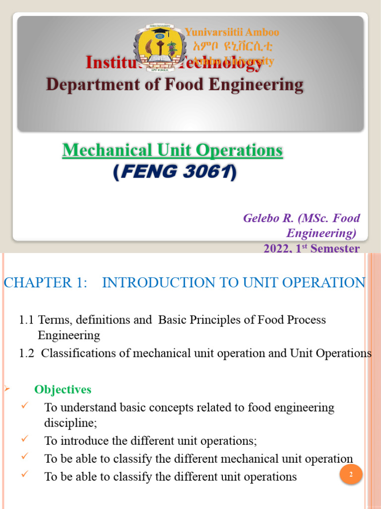 Mechanical Unit Operations 2015 (2) | PDF | Heat Transfer | Sphere