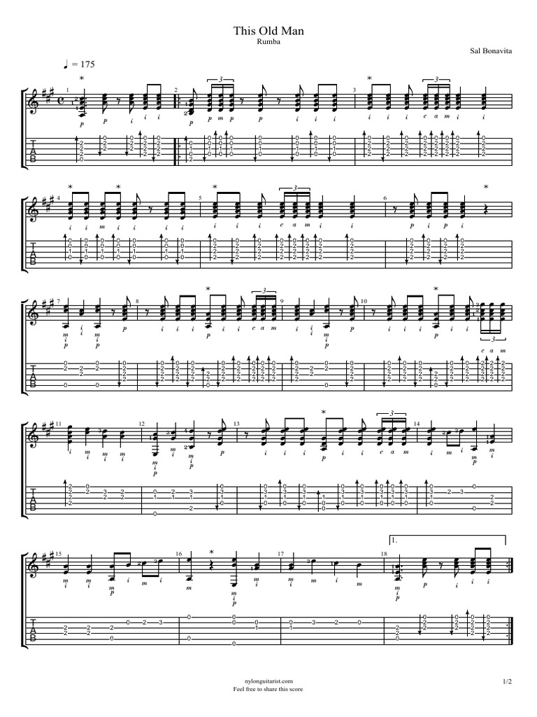 This Old Man-tab | PDF