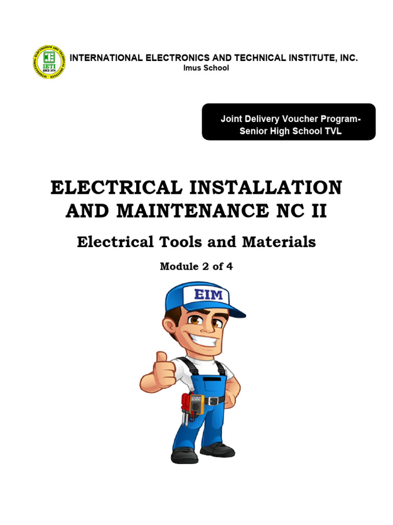 Module 2 Electrical Materials and Tools | PDF | Building Engineering ...