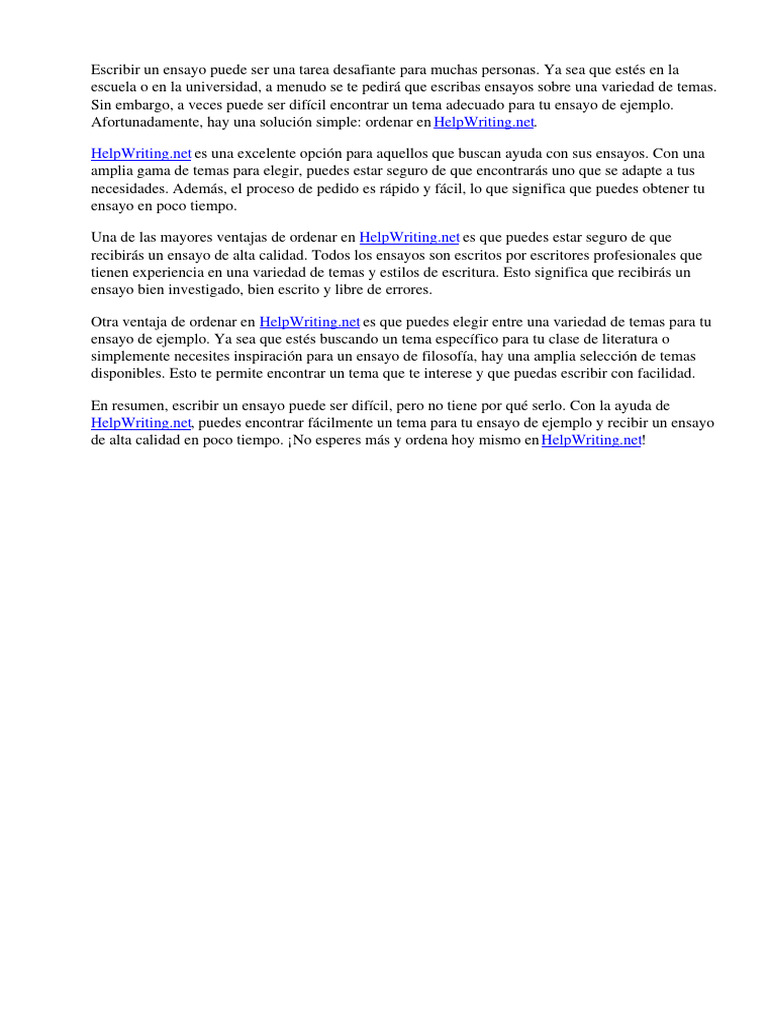 Temas Para Ensayos de Ejemplo | PDF | Ensayos | Escritura