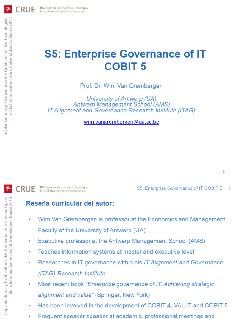 S5-Enterprise-Governance-of-IT-COBIT-5 | PDF | Governance | Strategic Management