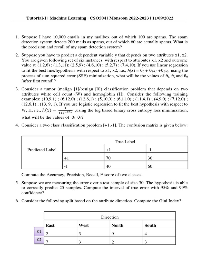 Ml Tutorial I Pdf Statistical Classification Cluster Analysis