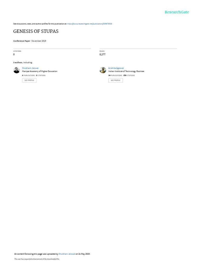 Genesis Of Stupas Pdf Mahayana Vajrayana