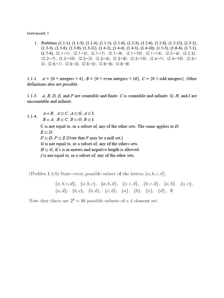 HW1 Sol 1,2 | PDF | Teaching Methods & Materials