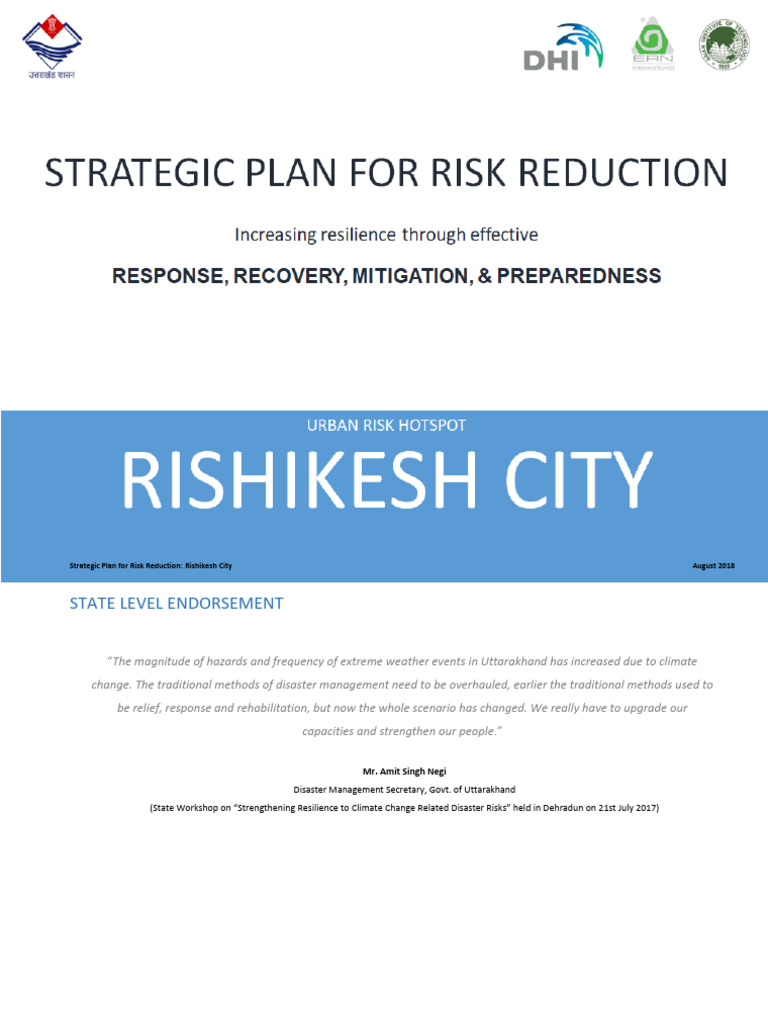 Strategic Plan For Risk Reduction Rishikesh | Download Free PDF ...
