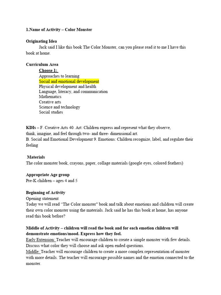 social emo lesson plans | PDF | Emotions | Empathy